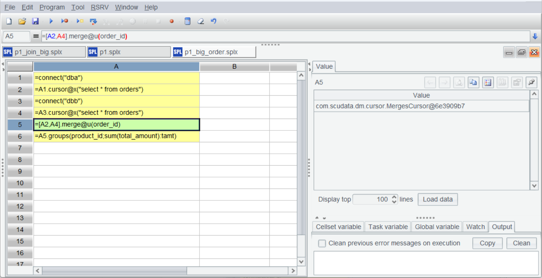 SPL 轻量级多源混算实践 5 - 跨库 Union，比对_esproc spl 连接数据库动态拼接表名-CSDN博客