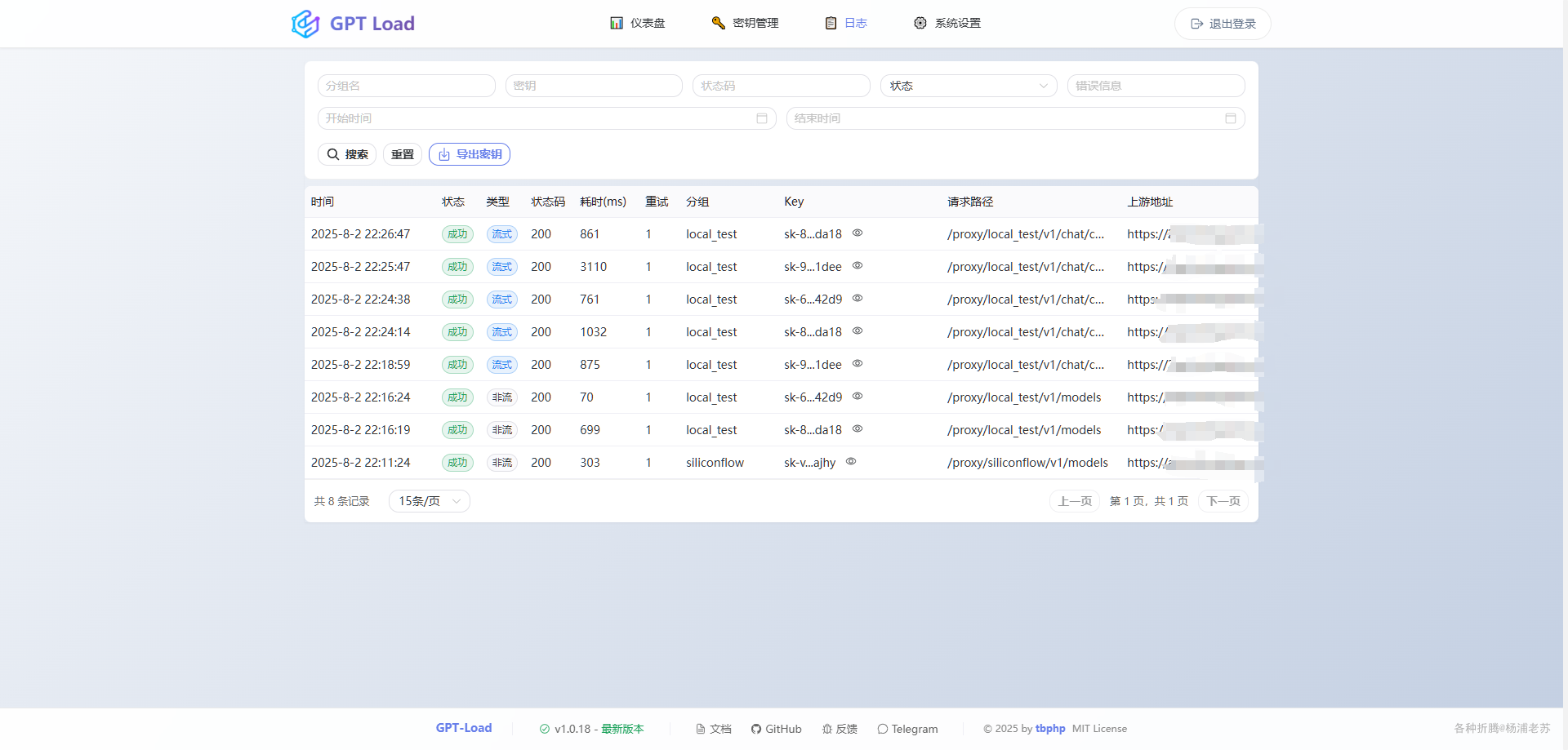 高性能AI接口透明代理服务GPT-Load_gpt load-CSDN博客