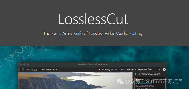 LosslessCut：30k Star！高效无损剪辑视频音频的利器-CSDN博客
