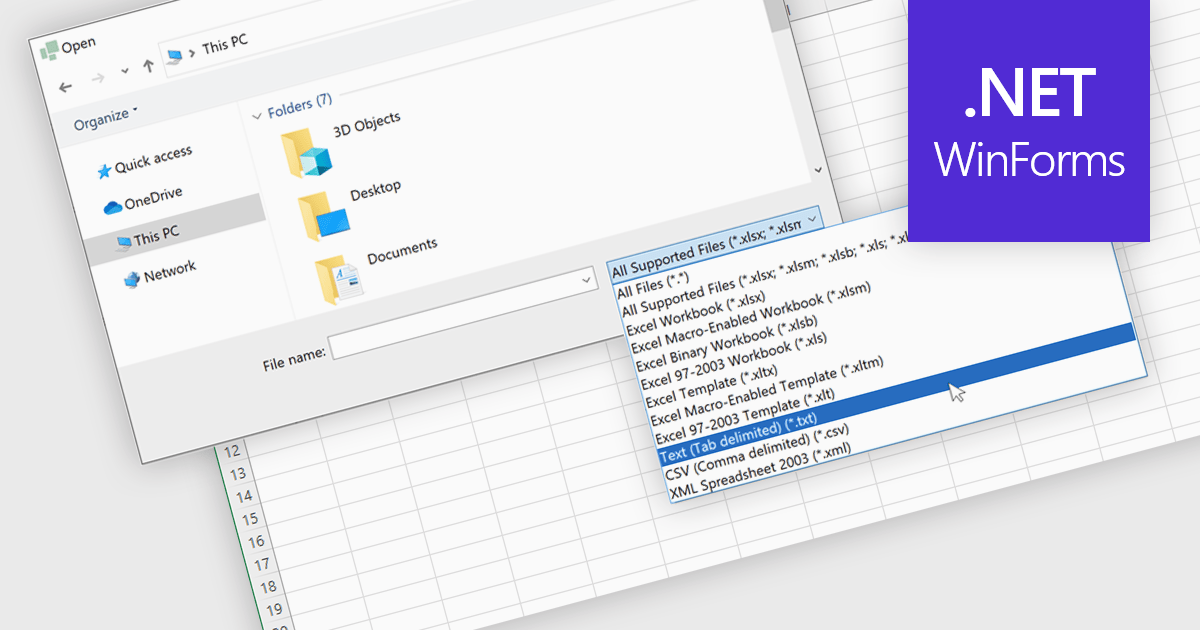 Spread.NET WinForms:导入文本文件以加快数据处理速度_c1 spread winforms-CSDN博客