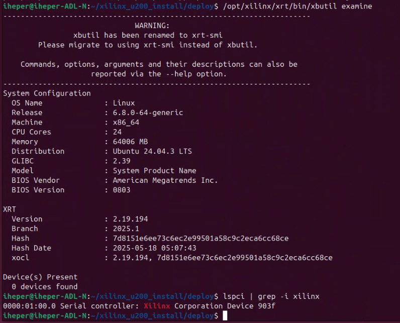 Xilinx Alveo U200 安装记录(二)_fpga u200-CSDN博客