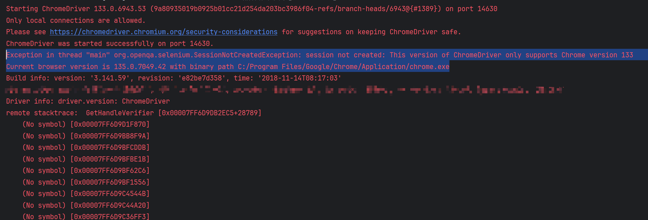 谷歌浏览器驱动和浏览器版本不一致问题_谷歌浏览器驱动135-CSDN博客