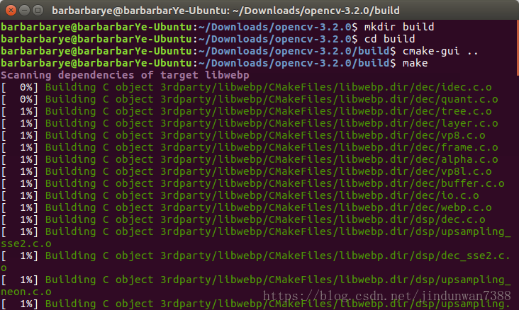 安装教程】Ubuntu16.04中用CMake-gui安装OpenCV3.2.0和OpenCV_contrib-3.2.0（图文）_cmake-gui教程-CSDN博客