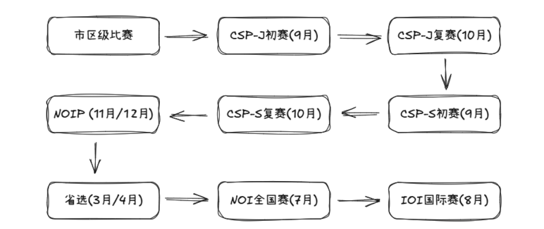 信息学奥赛全攻略，CSP、NOIP、NOI 一次性讲清！-CSDN博客