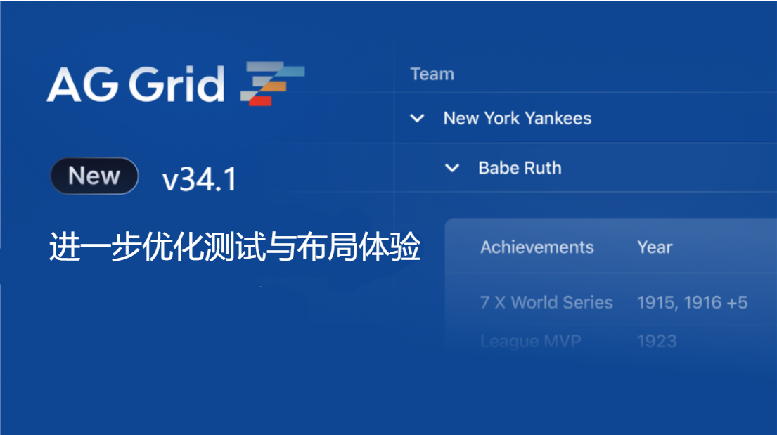 JavaScript数据网格方案AG Grid 34.1更新：提升开发效率，优化测试与布局体验_ag grid js-CSDN博客
