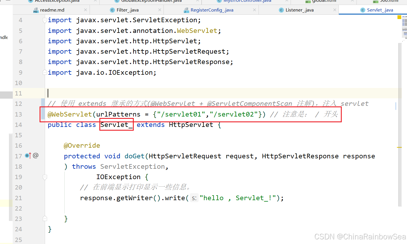 Spring Boot 中注入 Servlet，Filter，Listener_springboot udplistener implements servletcontextli-CSDN博客