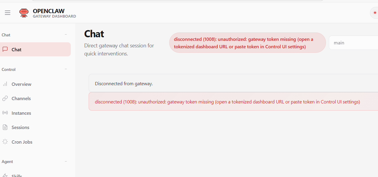 OpenClaw（Clawdbot）开启控制面板指南，WebUI 让操作瞬间清爽！命令行太难用了 _openclaw disconnected ...