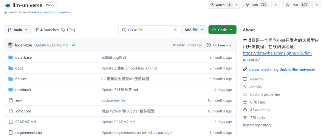 [建议收藏]LLM-Universe —小白也能上手的AI大模型开发学习教程:帮你快速入门大模型-CSDN博客