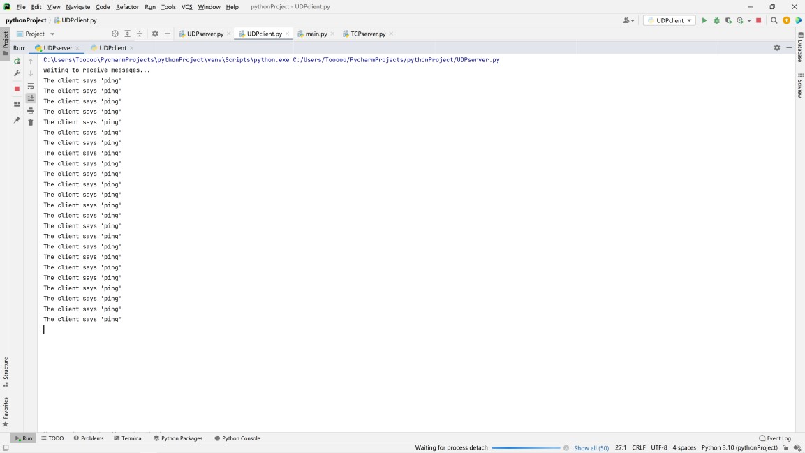 基于Python模拟实现TCP、UDP通信协议_用python实现电脑与样件之间通信,采用udp协议进行通信,并解析以太网报文-CSDN博客