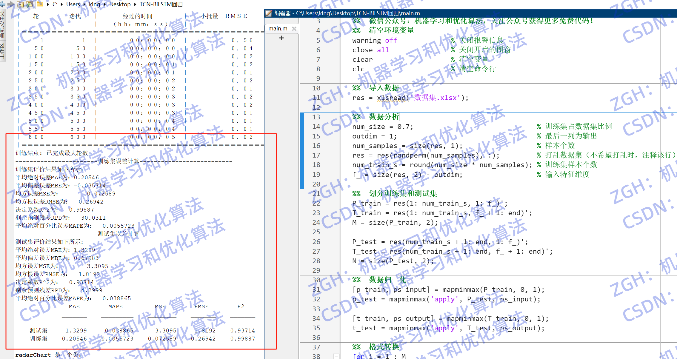 Matlab基于TCN-BiLSTM的数据多变量回归预测 (多输入单输出)_tcn-bilstm的预测代码-CSDN博客