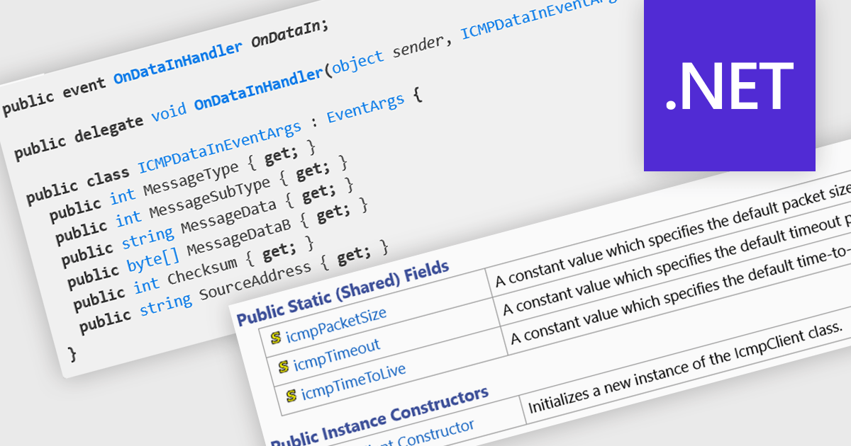 SocketTools .NET Edition：利用 ICMP 支持诊断网络问题-CSDN博客