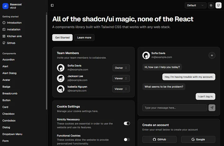 发现了一个无需 React 的 Shadcn UI 替代方案，它几乎能在任何项目中使用-CSDN博客