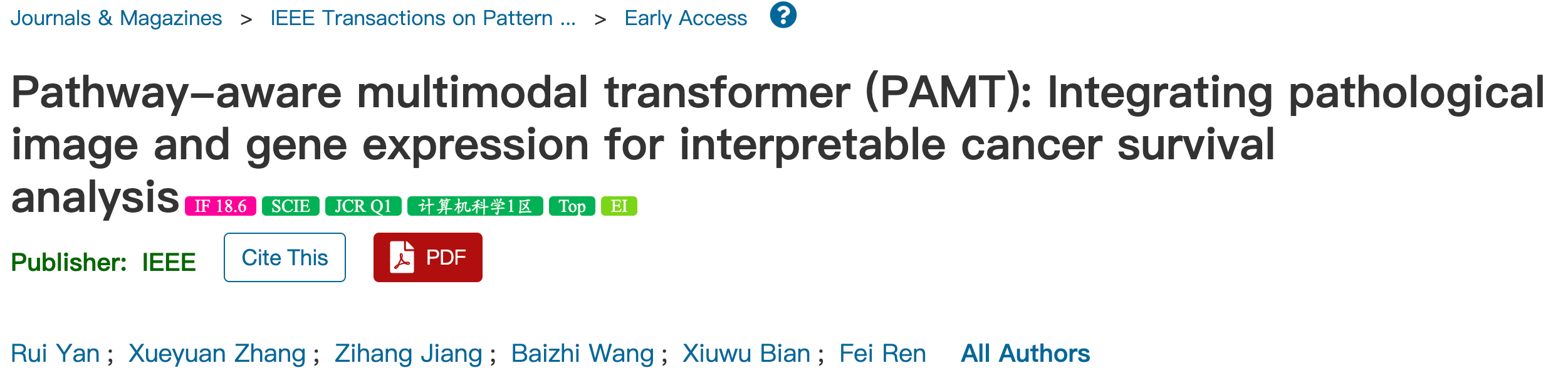 IF18+｜多模态模型PAMT：打通病理影像与基因数据的“语言壁垒”，让癌症生存预测更精准可解释_pathway-aware ...
