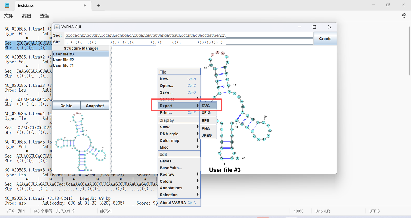 【线粒体基因组分析】07.使用VARNA进行tRNA二级结构图绘制及组图_varna 软件-CSDN博客