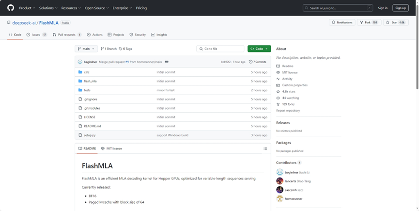 DeepSeek FlashMLA：用于Hopper GPU的高效MLA解码内核_人工智能_BOTOAI-DeepSeek技术社区