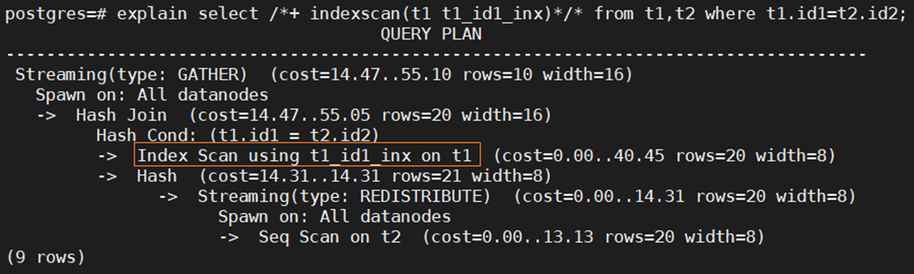 南大通用GBase 8c使用hint对SQL进行调优 介绍-CSDN博客