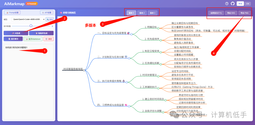 还在手动整理笔记？这款开源AI工具Ai-Markmap，一键生成思维导图，让知识瞬间结构化！_markmapai网页-CSDN博客