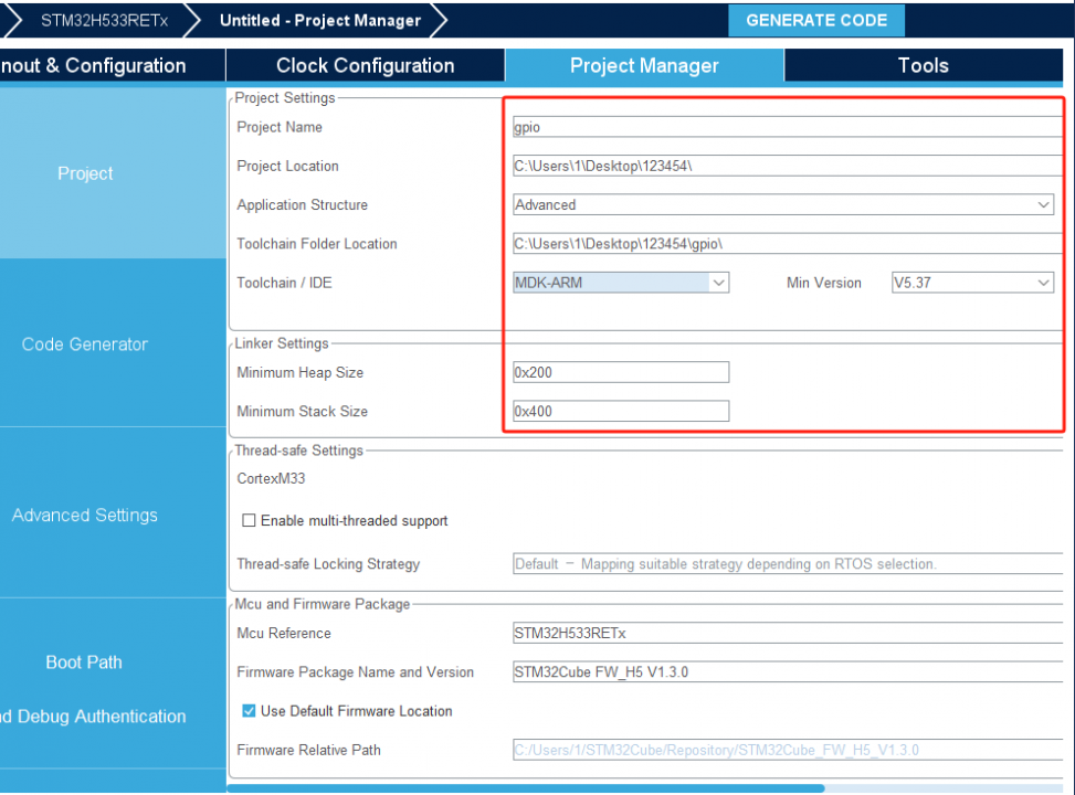 [STM32H5]STM32 Nucleo-64测评】+环境搭建与CubeMX点亮LED灯-CSDN博客