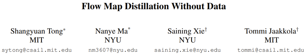 告别数据依赖！谢赛宁与Jaakkola联手发布Flow Map蒸馏，或将重塑整个AI训练范式！-CSDN博客