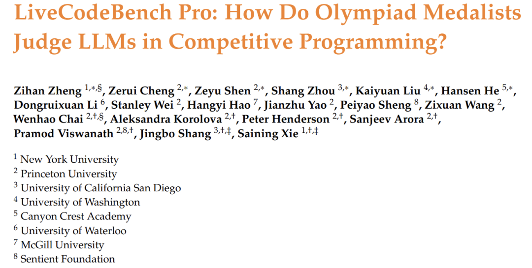 0%通过率！Code神话泡沫！LiveCodeBench Pro发布！-CSDN博客