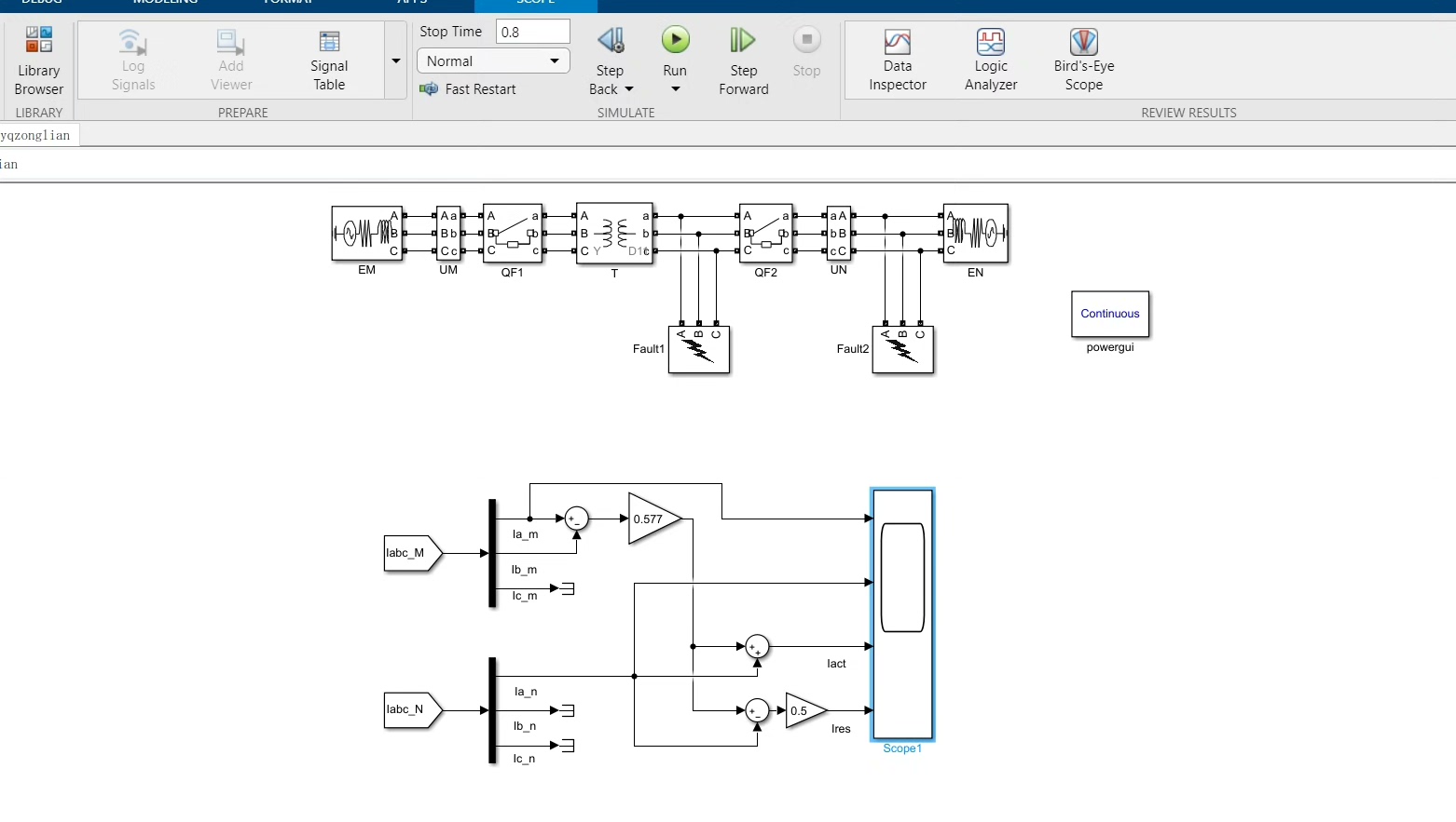 变压器差动保护MATLAB/Simulink仿真报告_百分比差分保护simulink-CSDN博客