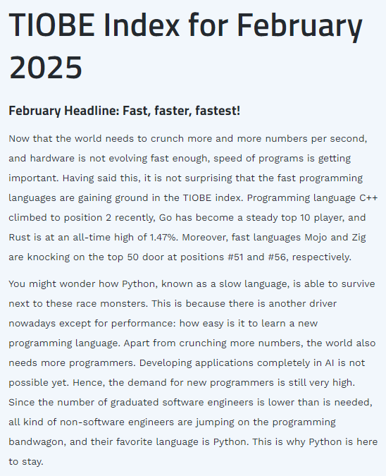 2月编程榜最新出炉，编程语言大变天~_tiobe历史趋势图-CSDN博客