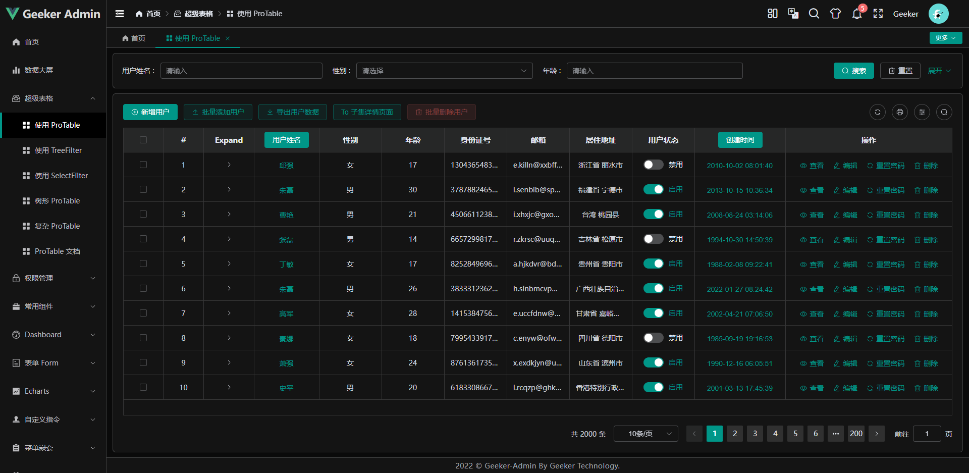Geeker-Admin：开源、开源、开源 Star 7.3k,基于 Vue3.4、TypeScript、Vite5、Pinia、Element-Plus 的一套超方便的后台管理框架-CSDN博客