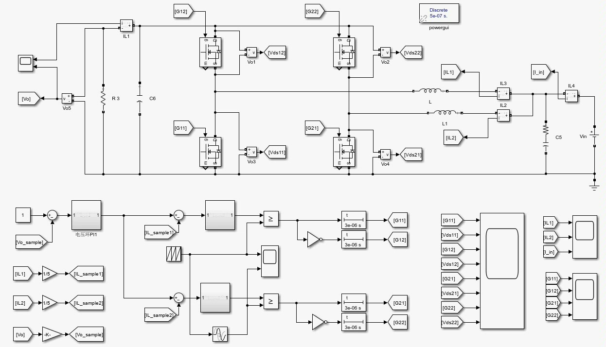 两相交错并联同步整流双向Buck - Boost变换器仿真那些事儿-CSDN博客