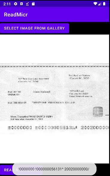 LEADTOOLS SDK检测并提取 MICR - Android Java-CSDN博客