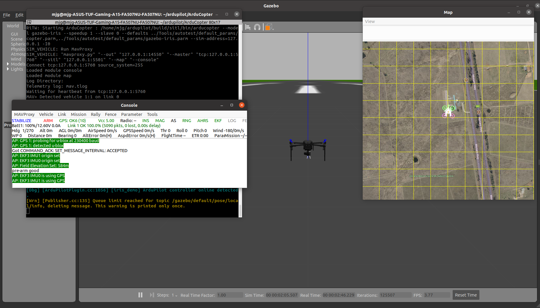 ardupilot+gazebo+mavros+QGC仿真_ardupilot模拟与mavros2使用-CSDN博客