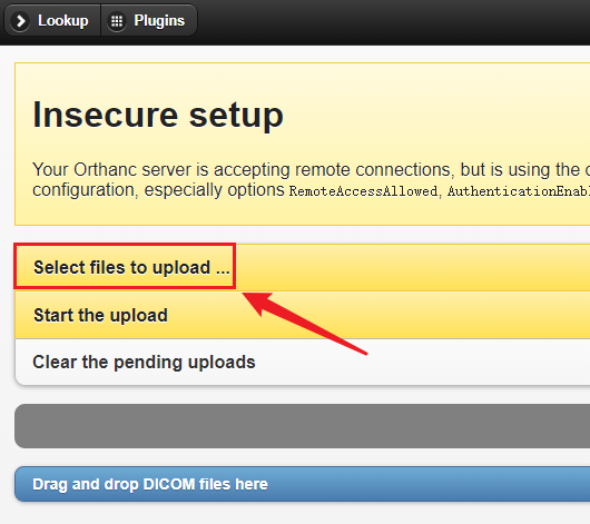 开源影像服务Orthanc docker部署和OHIF Viewer查看，无需访问docker官方镜像源，并实现js批量上传dicom文件_ohifviewer怎么配置 orthanc-CSDN博客