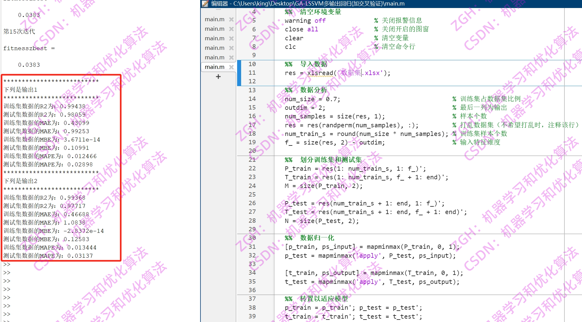 GA-LSSVM多输出回归预测 基于遗传算法-最小二乘向量机多输出回归预测（多输入多输出）Matlab代码-CSDN博客