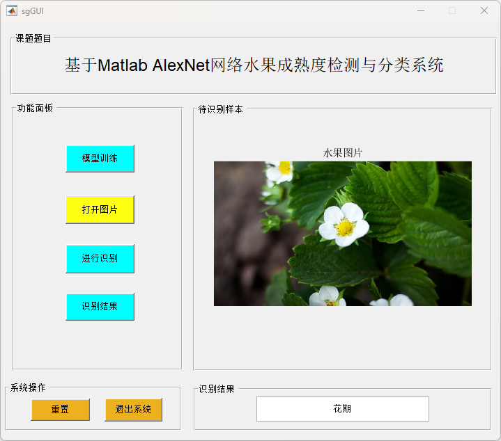 基于Matlab和AlexNet网络开发的水果成熟度检测与分类系统_基于opencv和matlab的西瓜成熟度-CSDN博客