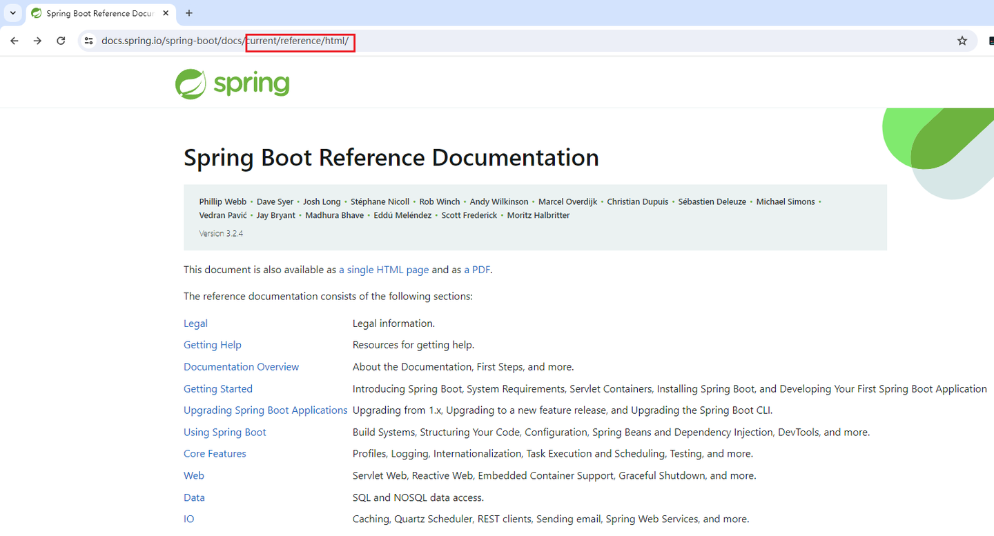 Spring或SpringCloud查看指定版本的文档_springboot官方文档怎么看之前的版本-CSDN博客