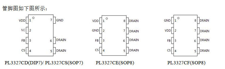PL3327系列(PL3327CD/CS/CE/CF) 18W AC/DC反激式开关电源芯片方案_pl3327ce引脚功能-CSDN博客