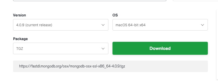 Mac OSX 平台安装 MongoDB_mac mongodb4.0 下载-CSDN博客