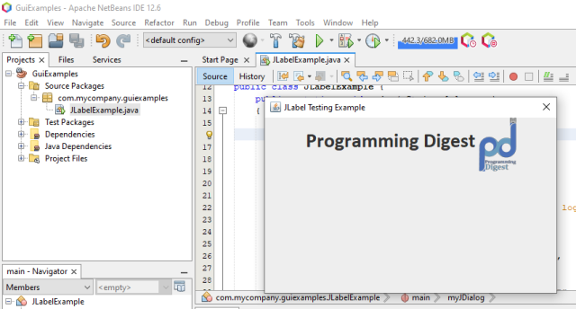 JLabel in Java with Example using NetBeans-CSDN博客