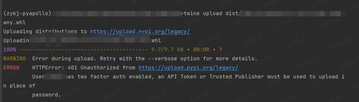 PYTHON3 打包上传PYPI失败及解决方法 _pypi上传失败-CSDN博客