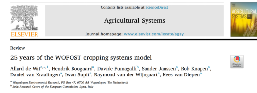 如何使用WOFOST和PCSE这两个农业生产模型进行作物生长模拟？如何运用模型进行科学研究，如何设置实验和模拟，以及如何解释和分析模型结果？_wofost作物模型-CSDN博客