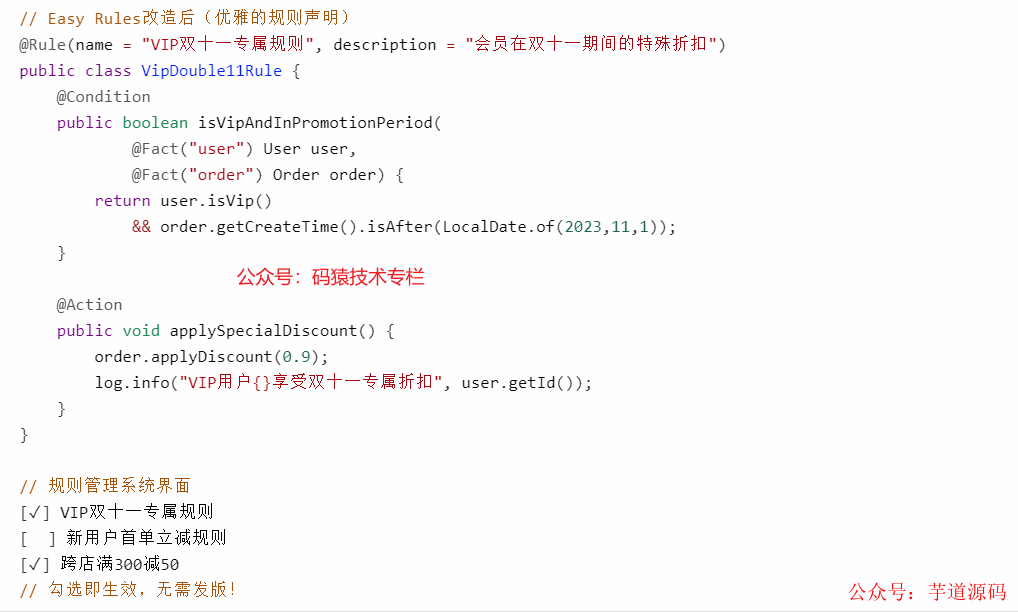 拒绝if-else！小而美的规则引擎 Easy Rules 真不错！-CSDN博客