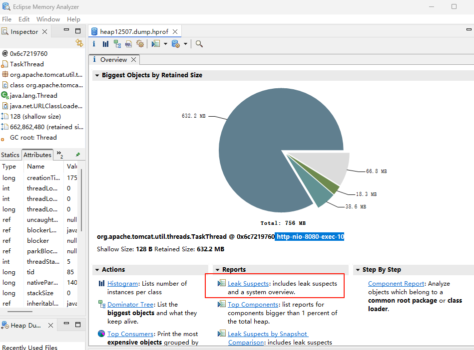 使用Eclipse Memory Analyzer分析java程序占用内存的情况-CSDN博客