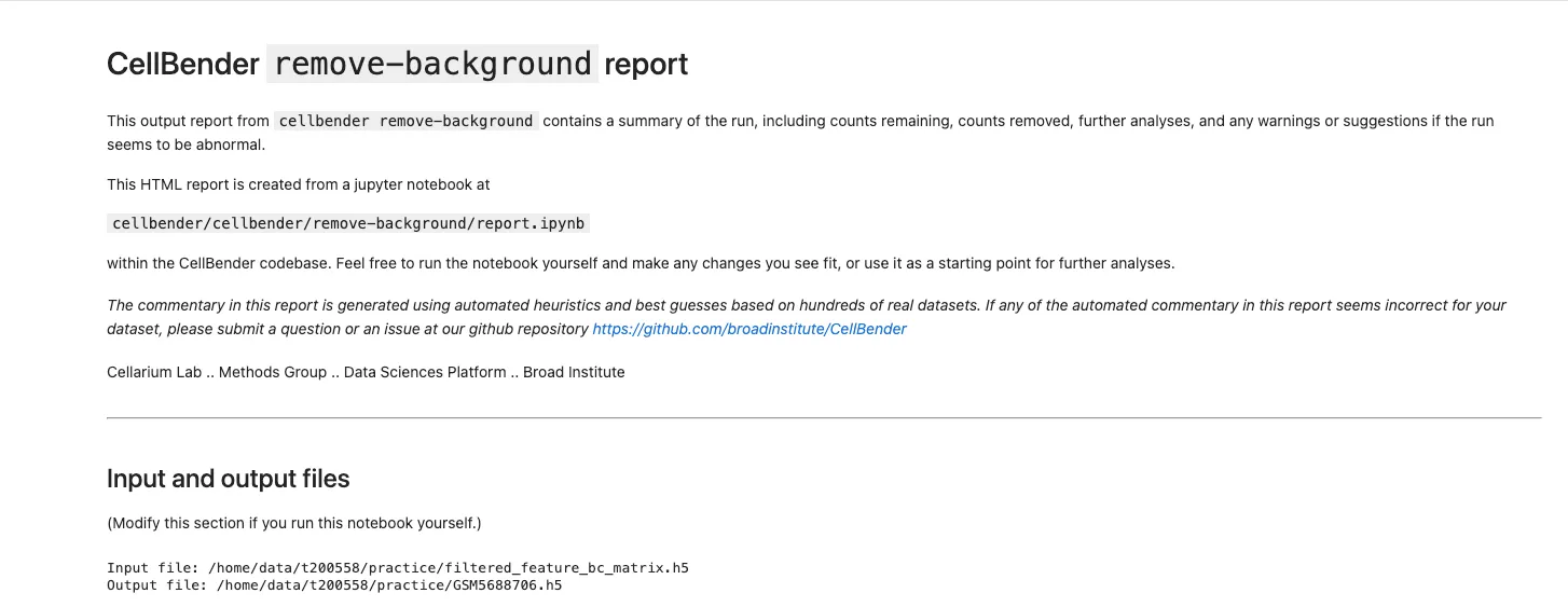 单细胞CellBender去除环境RNA污染学习(Python)-CSDN博客