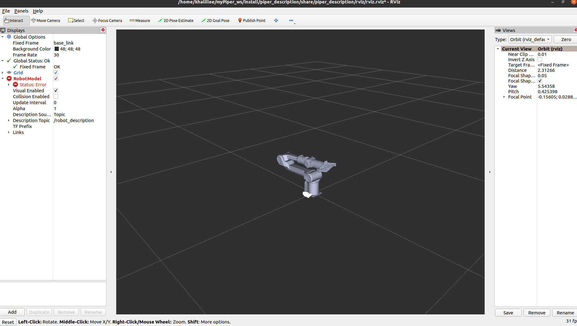 持续更新|第七弹：松灵PIPER机械臂实现Eigen线代库解算正逆运动学_松灵机械臂dh-CSDN博客