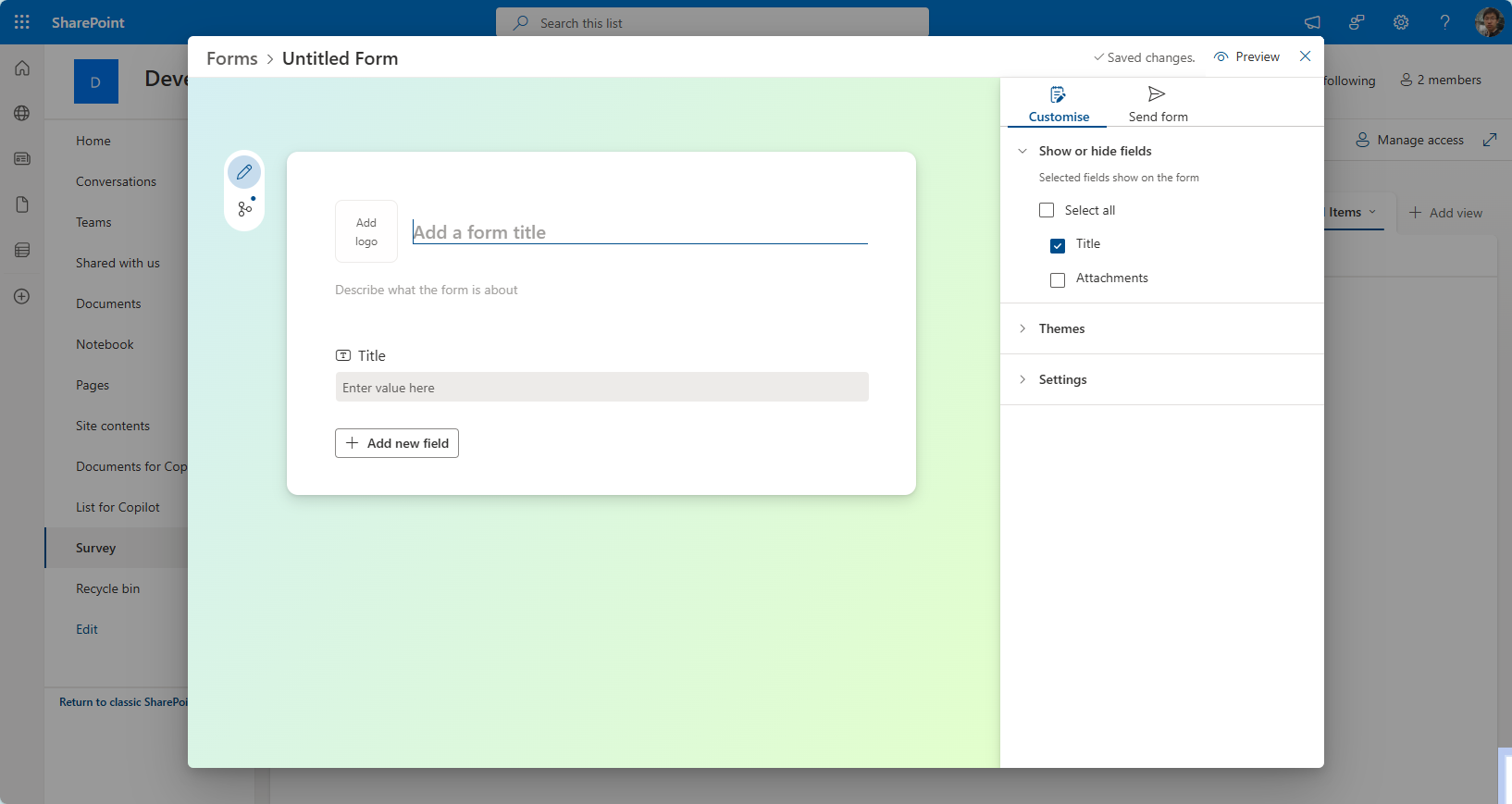 SharePoint 使用列表创建调查_sharepoint list-CSDN博客