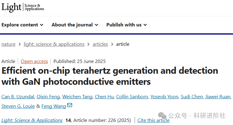 《Light: Sci. & Appl.》2025封面论文解密：GaN激子斯塔克效应实现±2V电场原位探测_light sci appl如何-CSDN博客