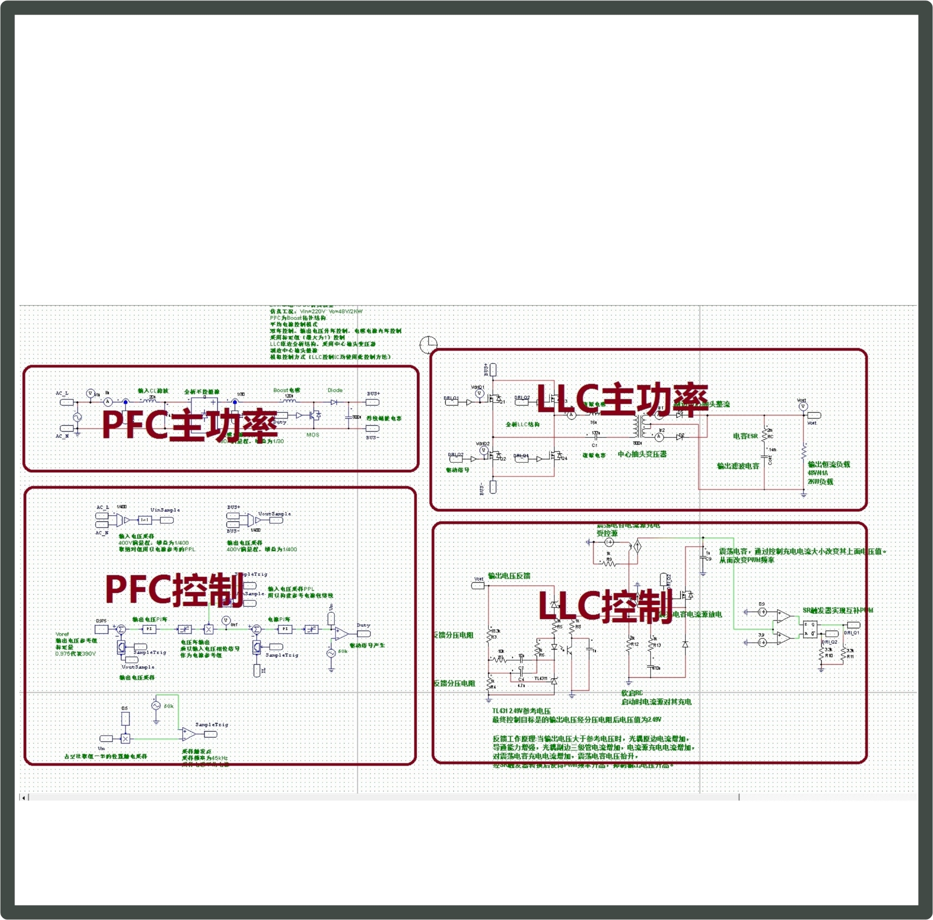 2KW 单相 BOOST PFC + 全桥 LLC 串联谐振开关电源 PSIM 仿真模型搭建与剖析-CSDN博客