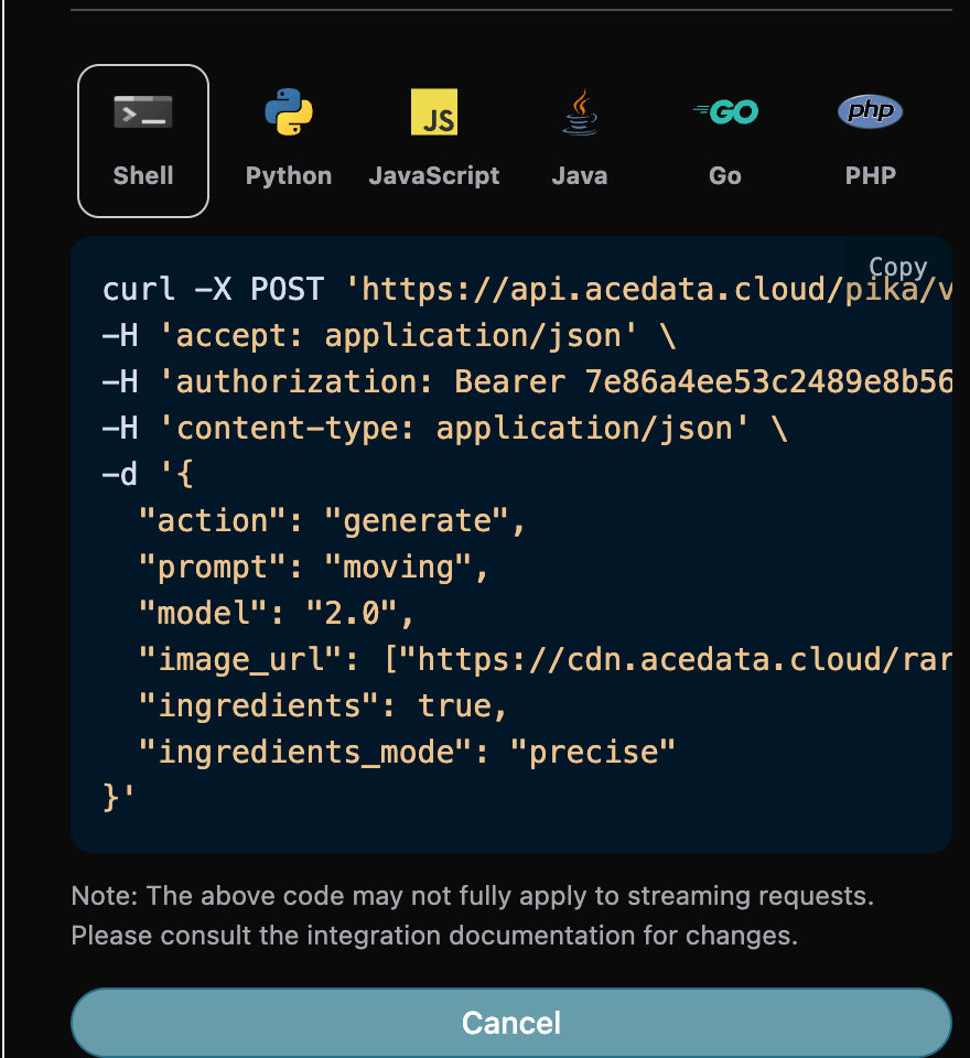 Pika Videos Generation API 对接说明_pika支持api-CSDN博客