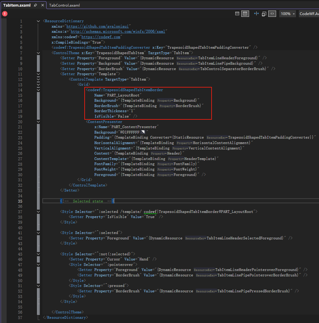 Avalonia自定义TabItem边框-CSDN博客