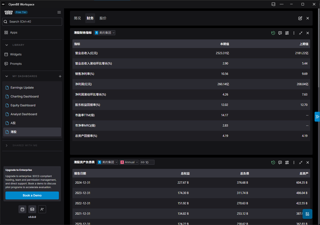 如何使用 OpenBB Workspace 搭建A股和港股分析面板-CSDN博客